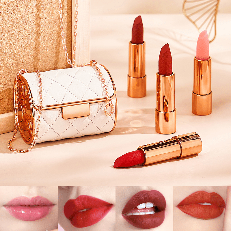Matte lipsticks in a chic handbag box – MINOPIA